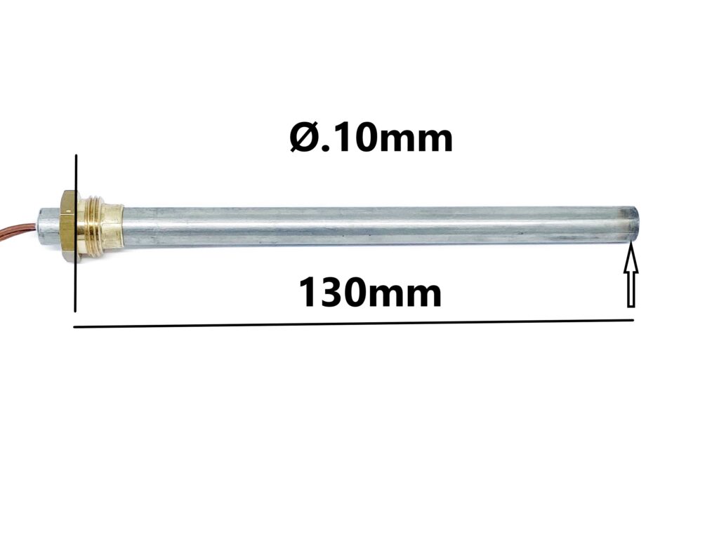 Gløderør med gevind 130mm - EF Handel
